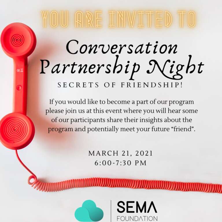 Conversation Partnership Night – Sema Foundation